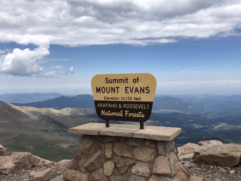 Summit of Mount Evans stock photo. Image of national - 125481900