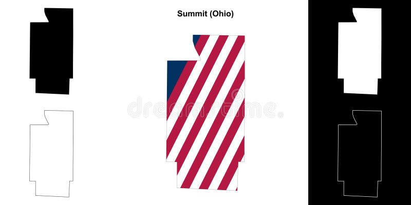 Summit outline map stock vector. Illustration of vector - 324058631