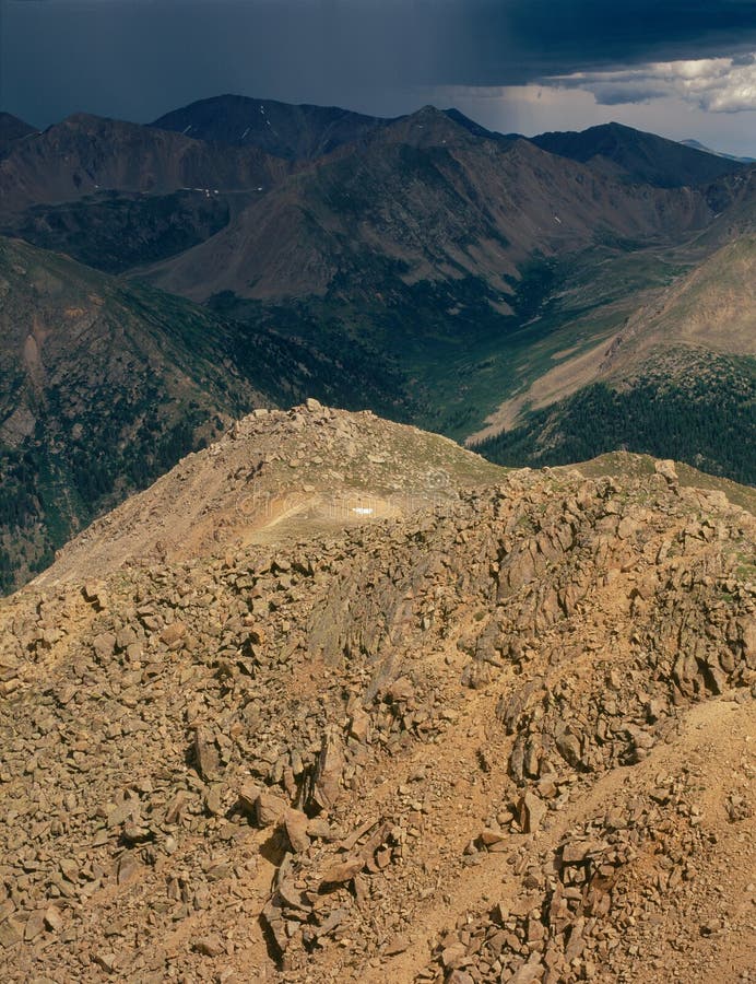 From the Summit of Peak 13500, Mt. Massive Wilderness, Sawatch Range ...