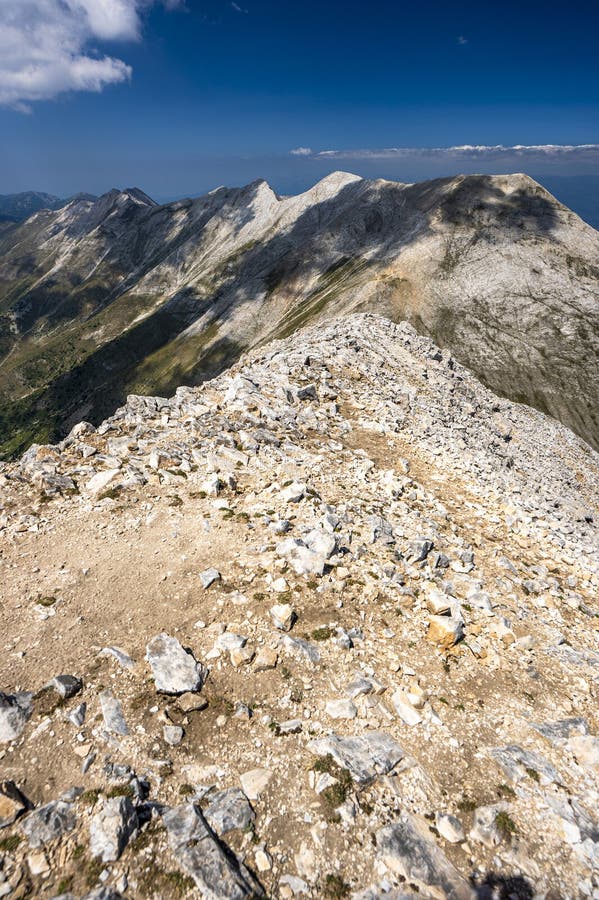 The Summits of the Pirin Mountains from the Mount Vihren, Bulgaria ...