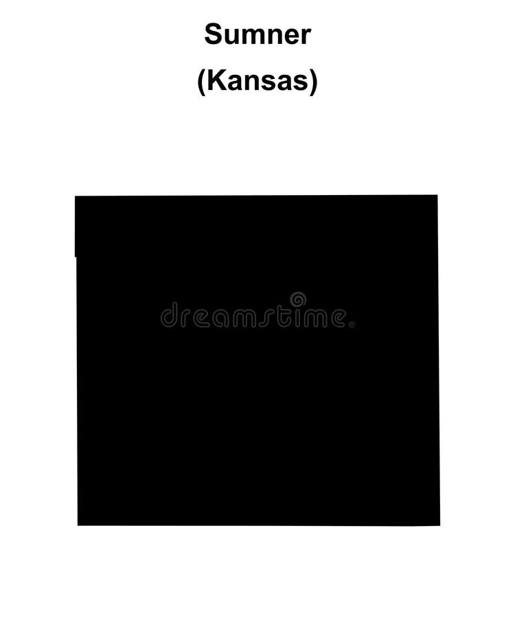 Sumner outline map stock vector. Illustration of outline - 361549621