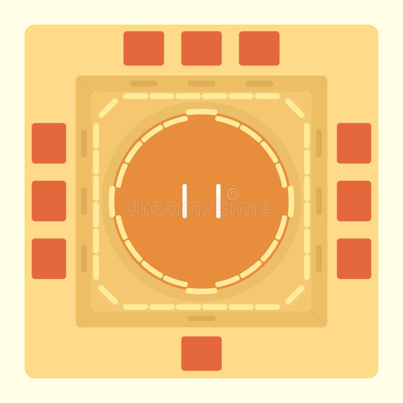 Sumo arena top view stock vector. Illustration of competition - 92293945