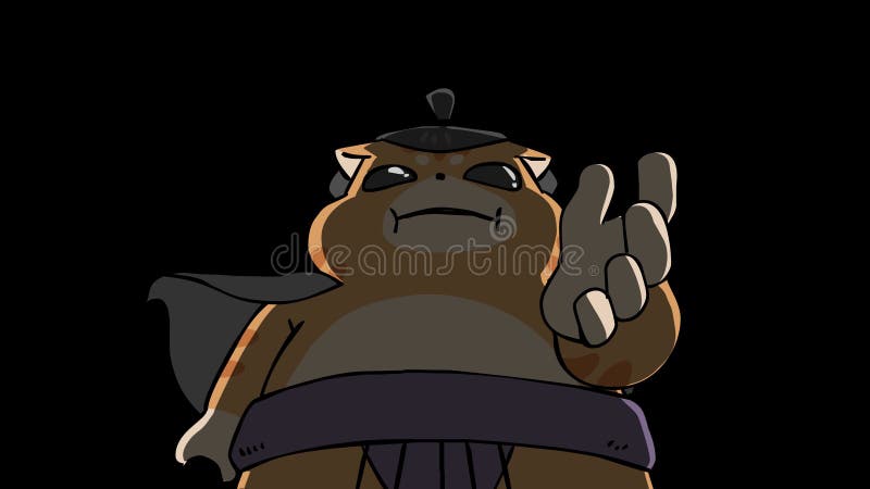 Sumo Cat Combat Animation - Transparent Background Stock Video - Video ...