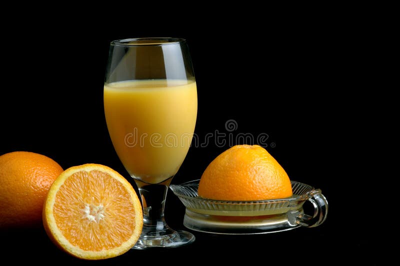 Sumo De Laranja Espremido Fresco Imagem de Stock - Imagem de espremido ...