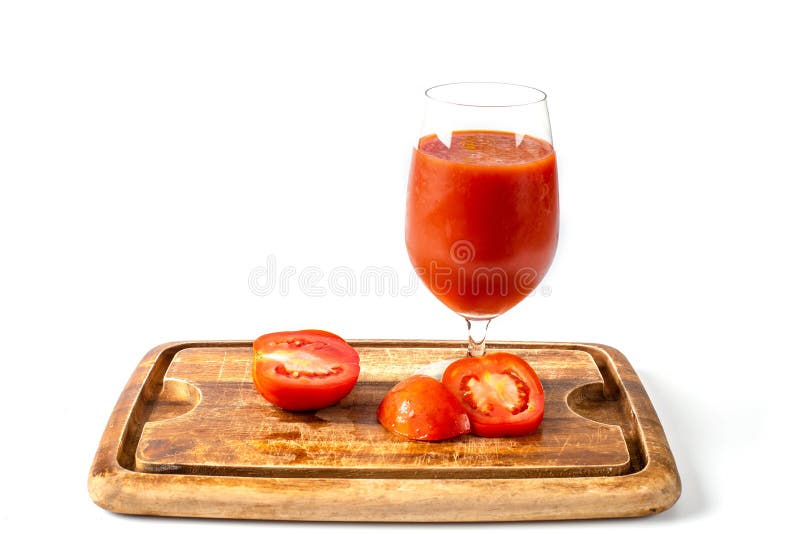 Sumo De Tomate Fresco E Tomate Imagem de Stock - Imagem de salsa ...