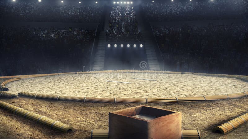 Sumo arena top view stock vector. Illustration of competition - 92293945