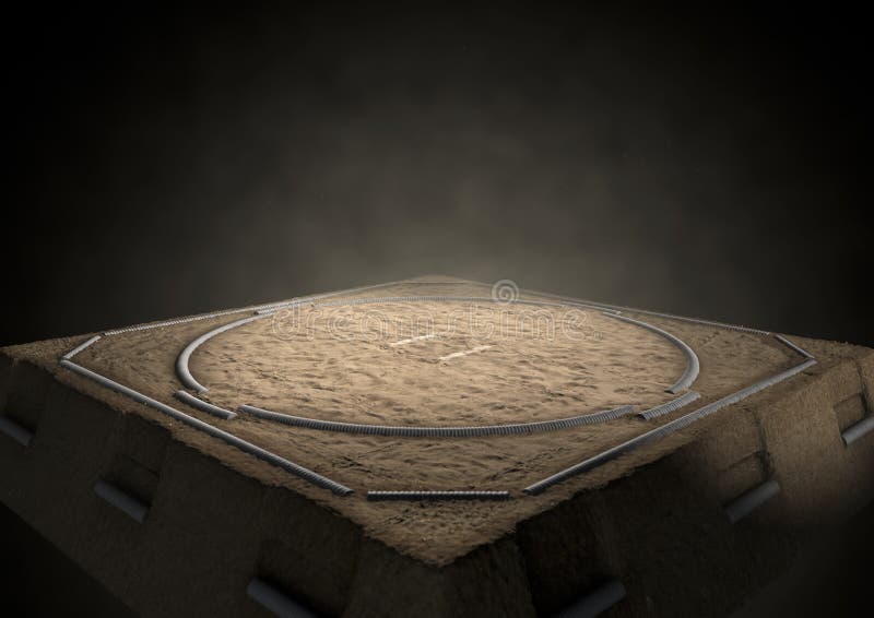 Sumo Ring Empty stock image. Image of dramatic, japanese - 75676697