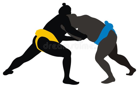 Sumo Silhouette Stock Illustrations – 332 Sumo Silhouette Stock ...