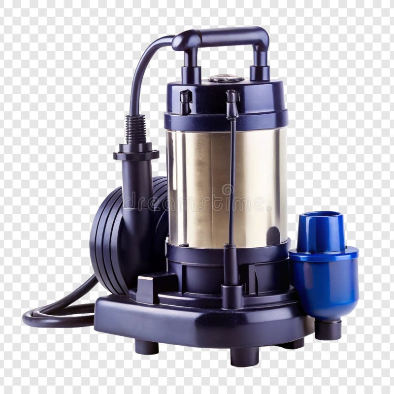 Sump Pump Isolated on Transparent Background Stock Illustration ...