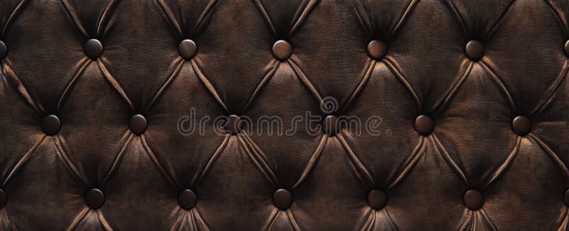 Sumptuous Brown Velvet Upholstery Featuring a Button-tufted Design and ...