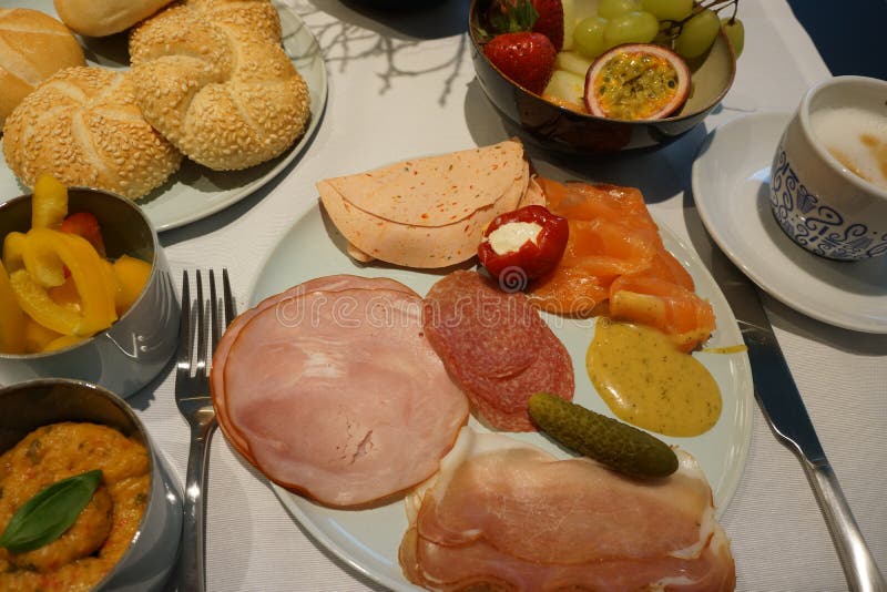 Sumptuous Continental Breakfast Stock Image - Image of gourmet ...
