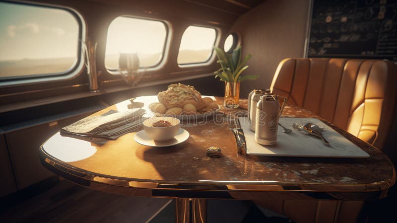 A Sumptuous Feast Awaits on this Elegantly Set Table Stock Illustration ...