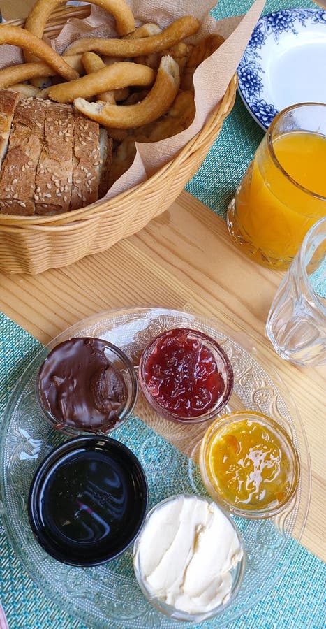 Sumptuous Greek Breakfast stock image. Image of sumptuous - 251588083