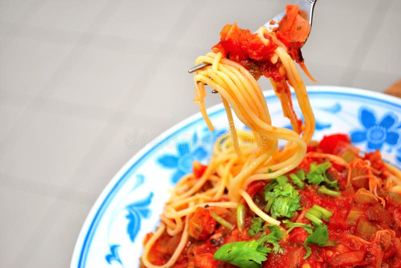 Sumptuous Looking Spaghetti Stock Photo - Image of mushroom, food: 9186012