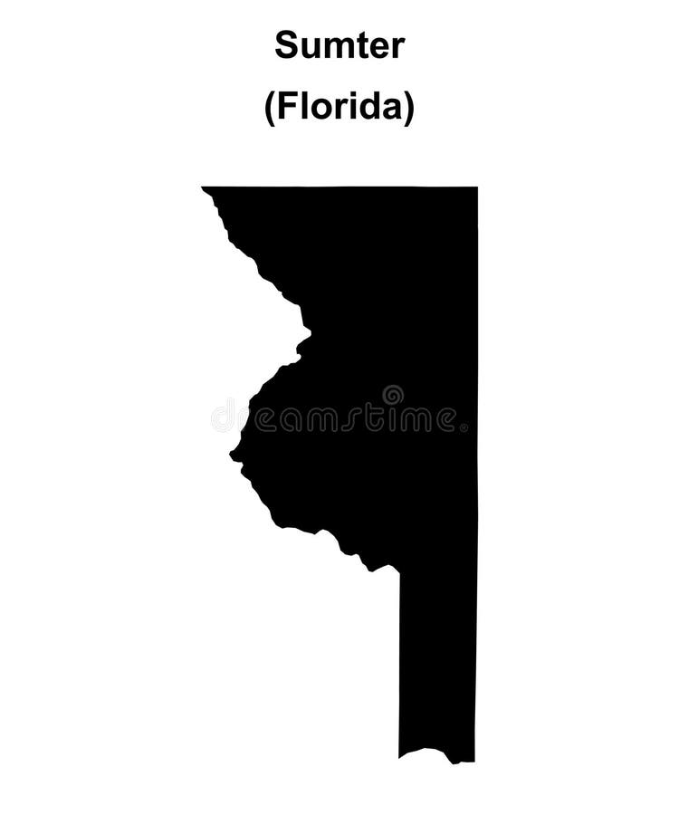 Sumter outline map stock vector. Illustration of sumter - 357890152