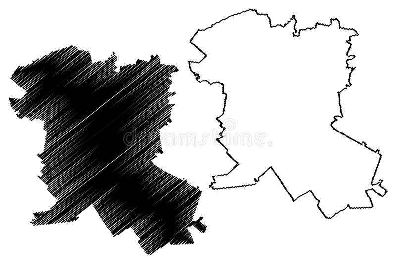 Sumy City Ukraine Map Vector Illustration, Scribble Sketch City of Sumy ...