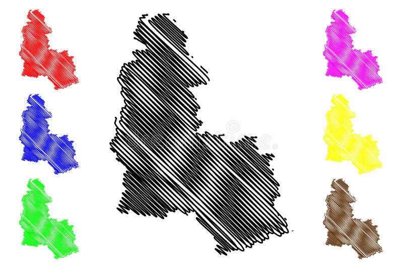 Sumy Oblast map vector stock vector. Illustration of districts - 147010833