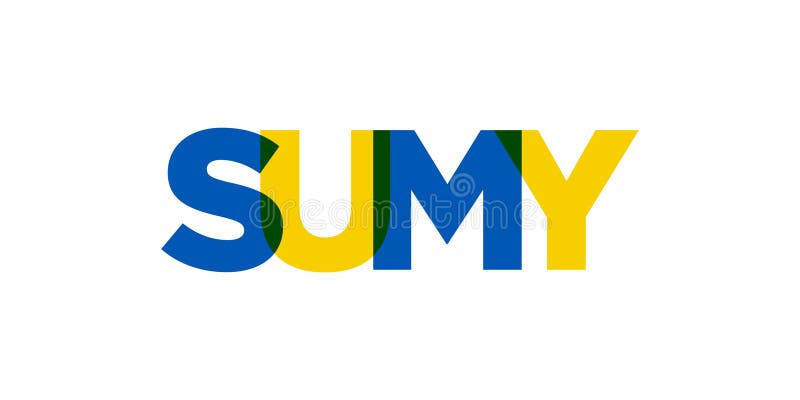 Sumy in the Ukraine Emblem. the Design Features a Geometric Style ...