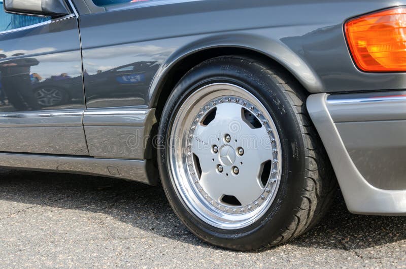 Oldtimer car chrome bumper stock image. Image of vehicle - 30172731