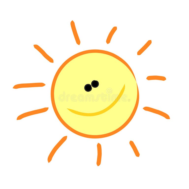Sunny Smiley Stock Illustrations – 3,102 Sunny Smiley Stock ...