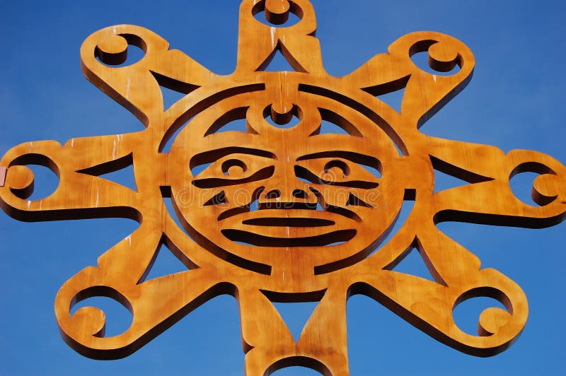 Native American Sun Symbol stock image. Image of design - 15041239
