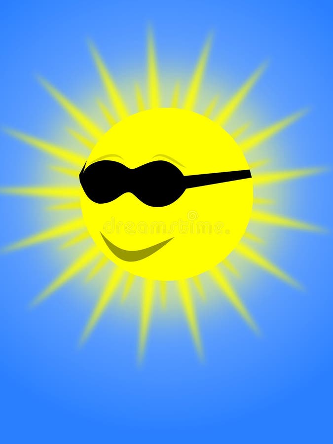 Sun in a golden crown stock vector. Illustration of sunny - 19679027