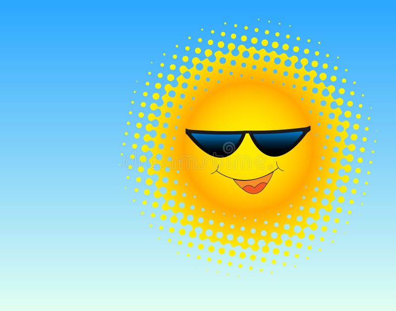 Sun in a golden crown stock vector. Illustration of sunny - 19679027