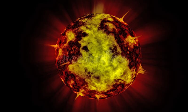 Sun stock illustration. Illustration of explosion, boom - 17261620