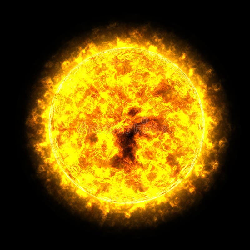 Sun Star Solar Flare Astronomy Fusion Hot Fire Stock Illustration ...