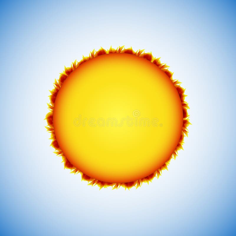 Sunburst stock illustration. Illustration of fireball, fire - 249599