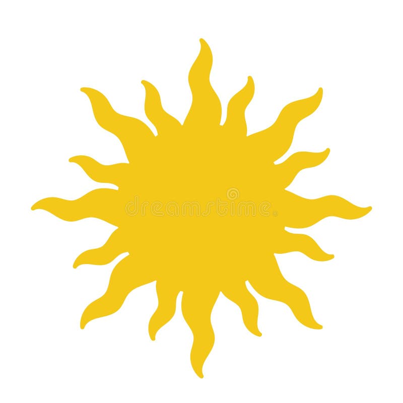 Yellow Sun Flat Icon Isolated Stock Illustrations – 16,997 Yellow Sun ...