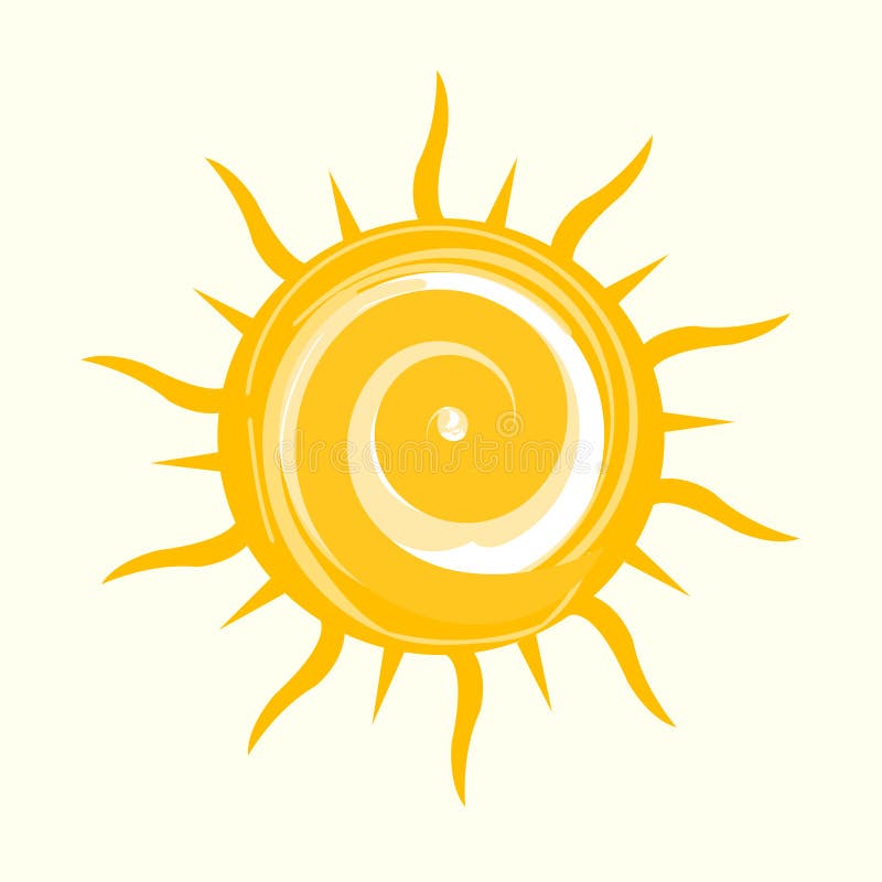 Sun stock vector. Illustration of bright, sign, sunbath - 7145357