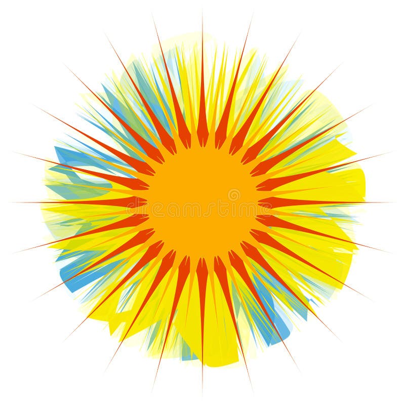 The Sun stock vector. Illustration of celestial, heat - 4635720