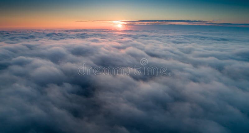 Sun above clouds stock image. Image of cloud, morning - 122217037