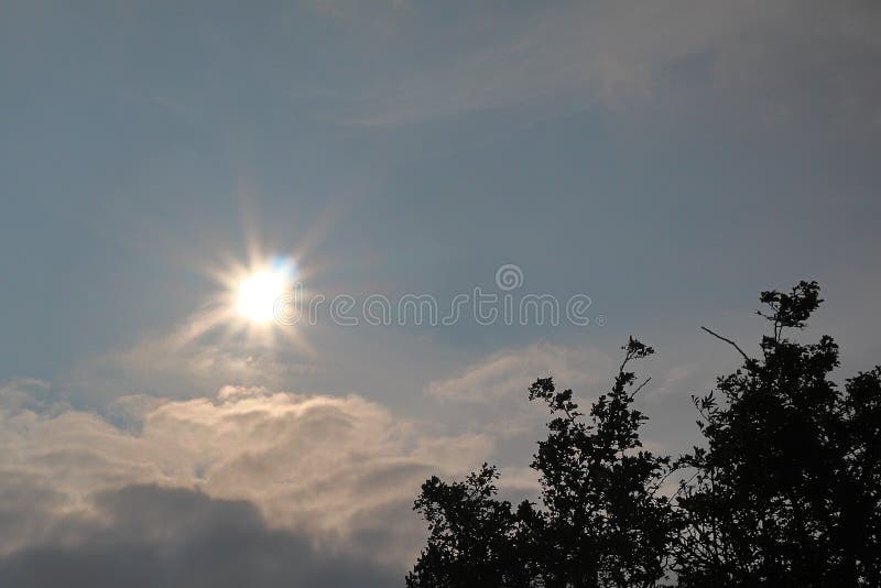 Sun above the clouds stock image. Image of clouds, horizon - 124333647