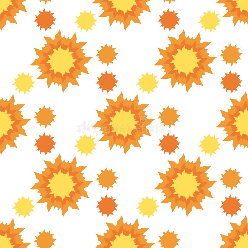 Sun Abstract Seamless Pattern Stock Illustration - Illustration of ...