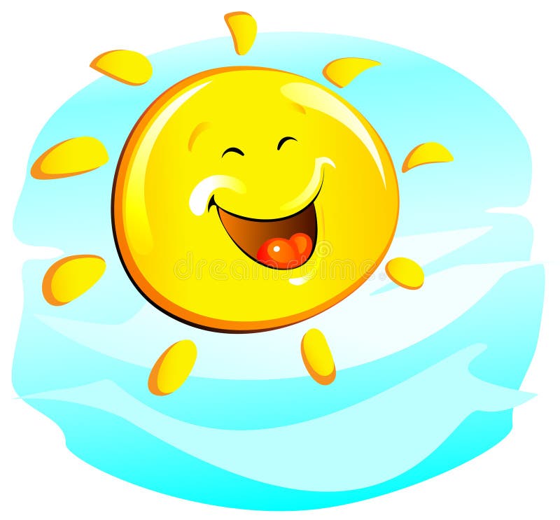 Sol alegre stock de ilustración. Ilustración de corona - 31647504