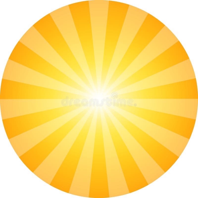 Sun Background in Circle Shape Stock Vector - Illustration of design ...