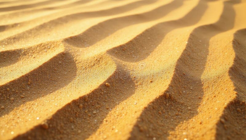 Sun Baked Sand, Delicate Wave Patterns Etched Deeply, Dune, Tan Stock ...