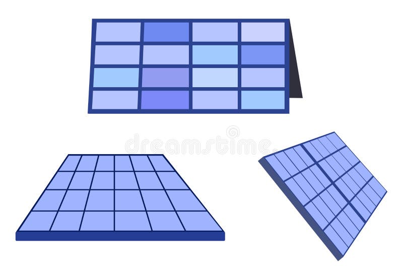 Sun Batteries for Eco Friendly Electricity Power Stock Vector ...