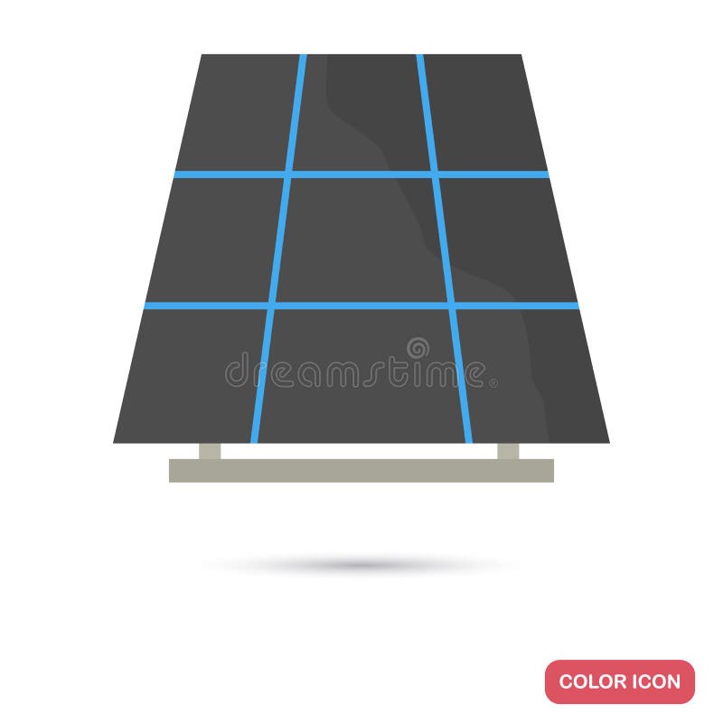 Sun Battery Color Flat Icon for Web and Mobile Design Stock Vector ...