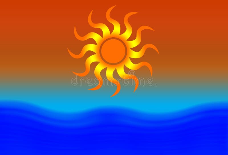 Sun and beach stock illustration. Illustration of coast - 6384934