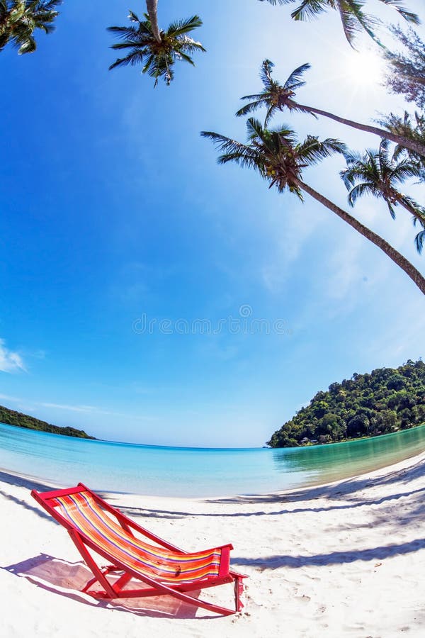 Sun Beach Chair at the Beach Stock Photo - Image of rest, chaise: 26470270