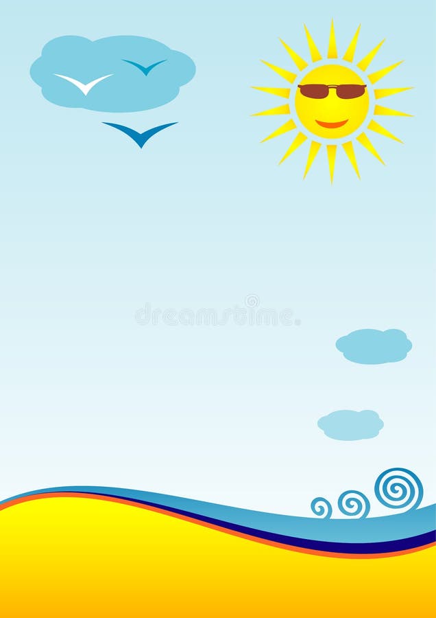 Smiley Sun Beach Stock Illustrations – 484 Smiley Sun Beach Stock ...