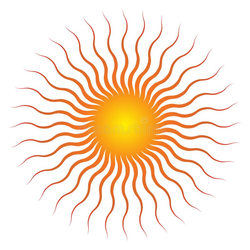 Sun Beam stock vector. Illustration of learning, clip - 24750568