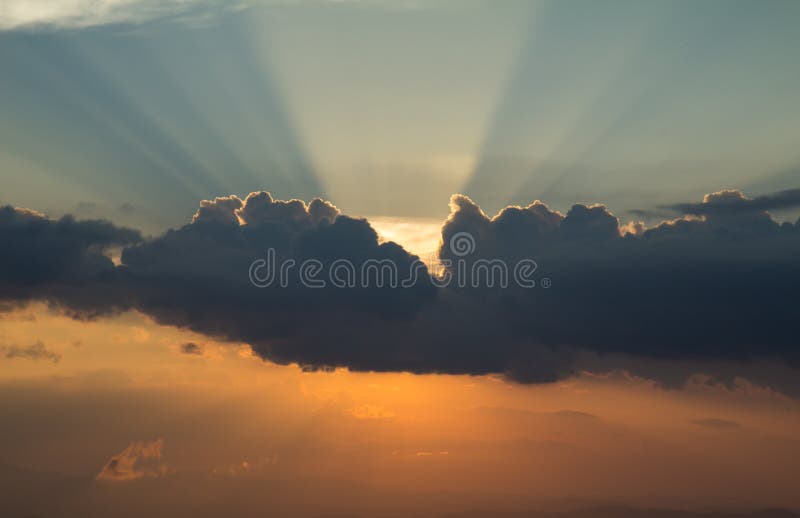 Sun beam stock photo. Image of glowing, beam, scene, dusk - 35008502