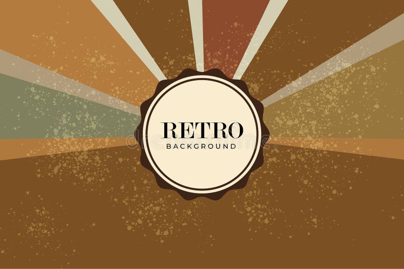 Sun Beam Classic Retro Background with Texture Stock Illustration ...
