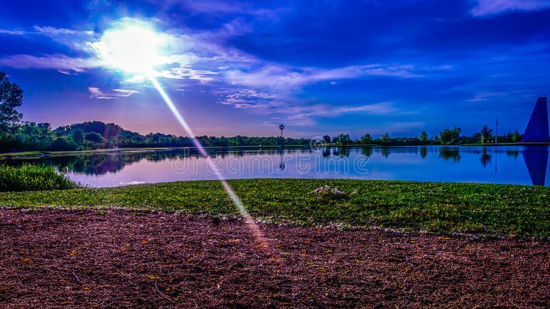 Sun Beam Lights the Way stock photo. Image of light - 117323634