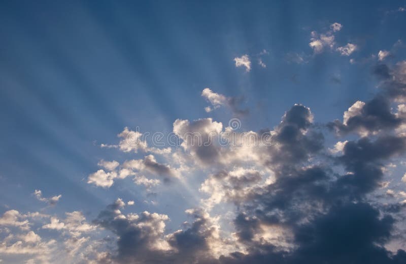 Sun Beams stock photo. Image of rays, cloudscape, storm - 21713036