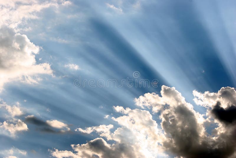 Sun Rays stock image. Image of clouds, light, lighting - 1065447